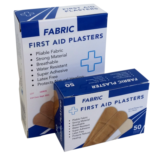 Plaster Range, Includes Fabric, Waterproof and Food Industry Plasters
